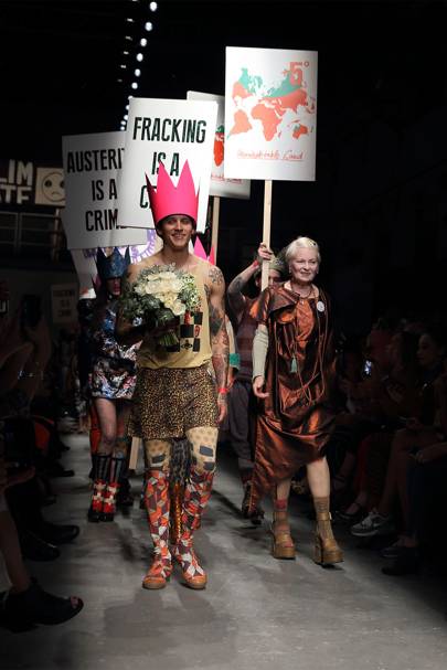 Vivienne Westwood's Political Statements On The Catwalk | British Vogue